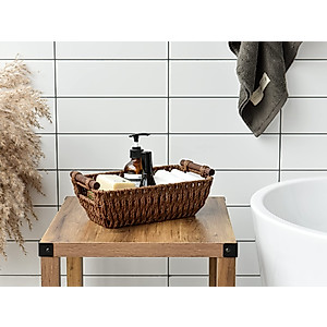 StorageWorks Round Paper Rope Storage Baskets