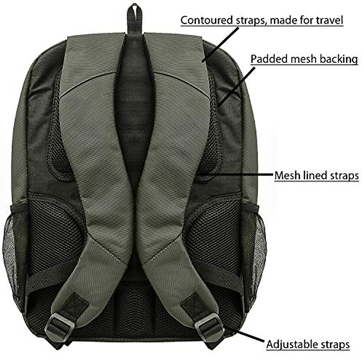 Green 15-inch Anti-Theft Laptop Backpack for Razer Blade 15"