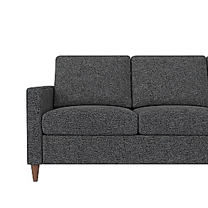 DHP Liah Reversible Sectional Sofa with Pocket Spring Cushions, Dark Gray