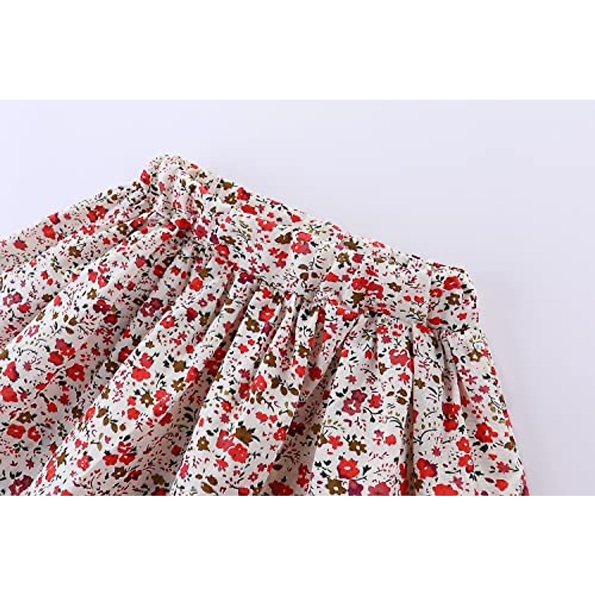 Mud Kingdom Toddler Girls Skirt Set Cute Cartoon Floral Summer Pink 3T