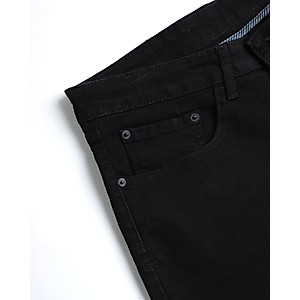 IZOD Men's Jeans, Slim Fit, Comfort Stretch Denim, Size 32X32, Black Ink