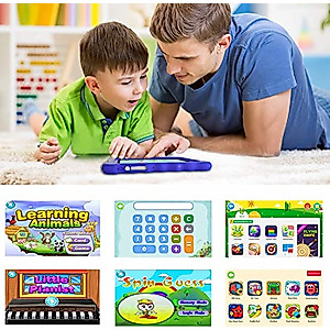 Kids Tablet 7 Inch with Case Included, Tablet for Kids 2-5, 32 GB Storage, Pre-Installed Learning Apps, Parent Control, Blue