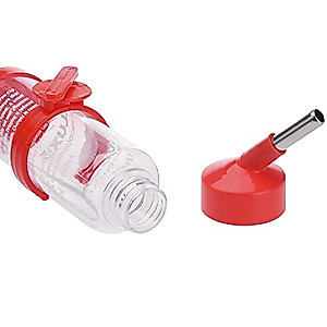 Hypeety Hamster Cage Drinking Water Bottle Parrot Mice Rat Gerbils Water Feeder Bowl 250ML/8.79 oz 1Pcs Random Color (250ML)