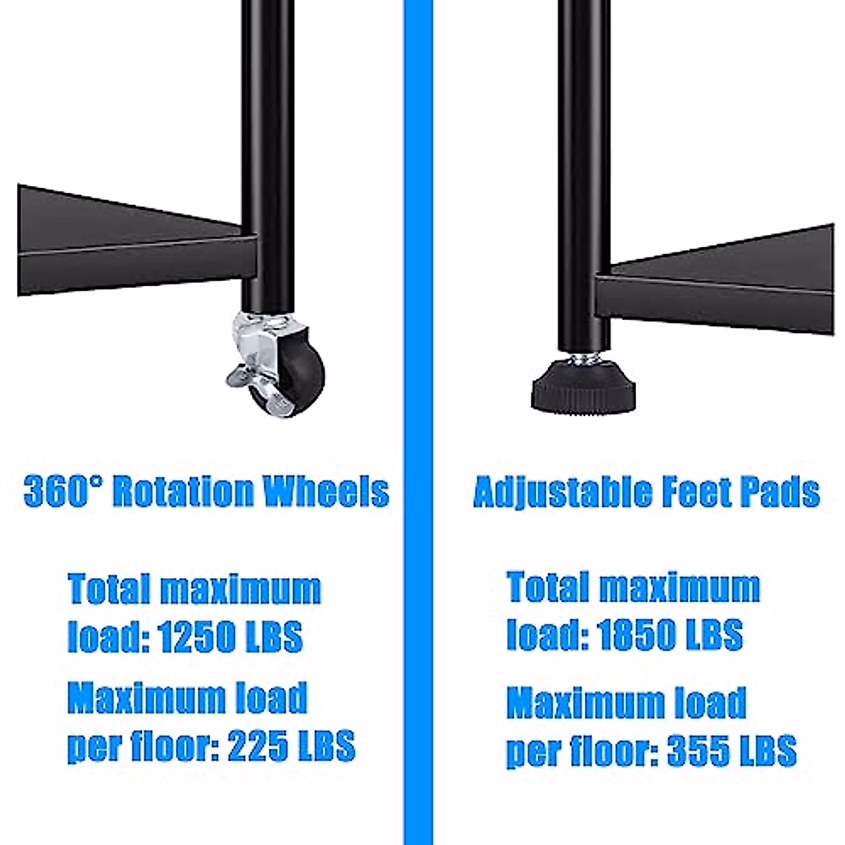 5 Tier Lightweight Storage Metal Shelves, Kitchen Storage Shelves Garage Shelving Unit, Large Capacity Storage Rack, Utility Shelf for Pantry Closet Office Laundry (32" Lx16“ Wx63” H)