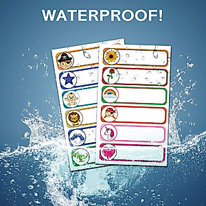 108-PACK Baby Bottle Labels, Daycare Labels. Name Labels / Clothing Labels for Daycare, School, Sports, Kids Gear. Waterproof, Self Laminating, & Heat Resistant!