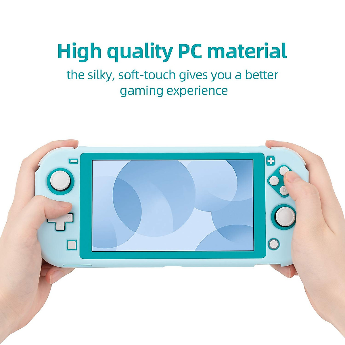GeekShare Protective Case Compatible with Nintendo Switch Lite, Ergonomic Protective Grip Cover for Switch Lite (Blue)