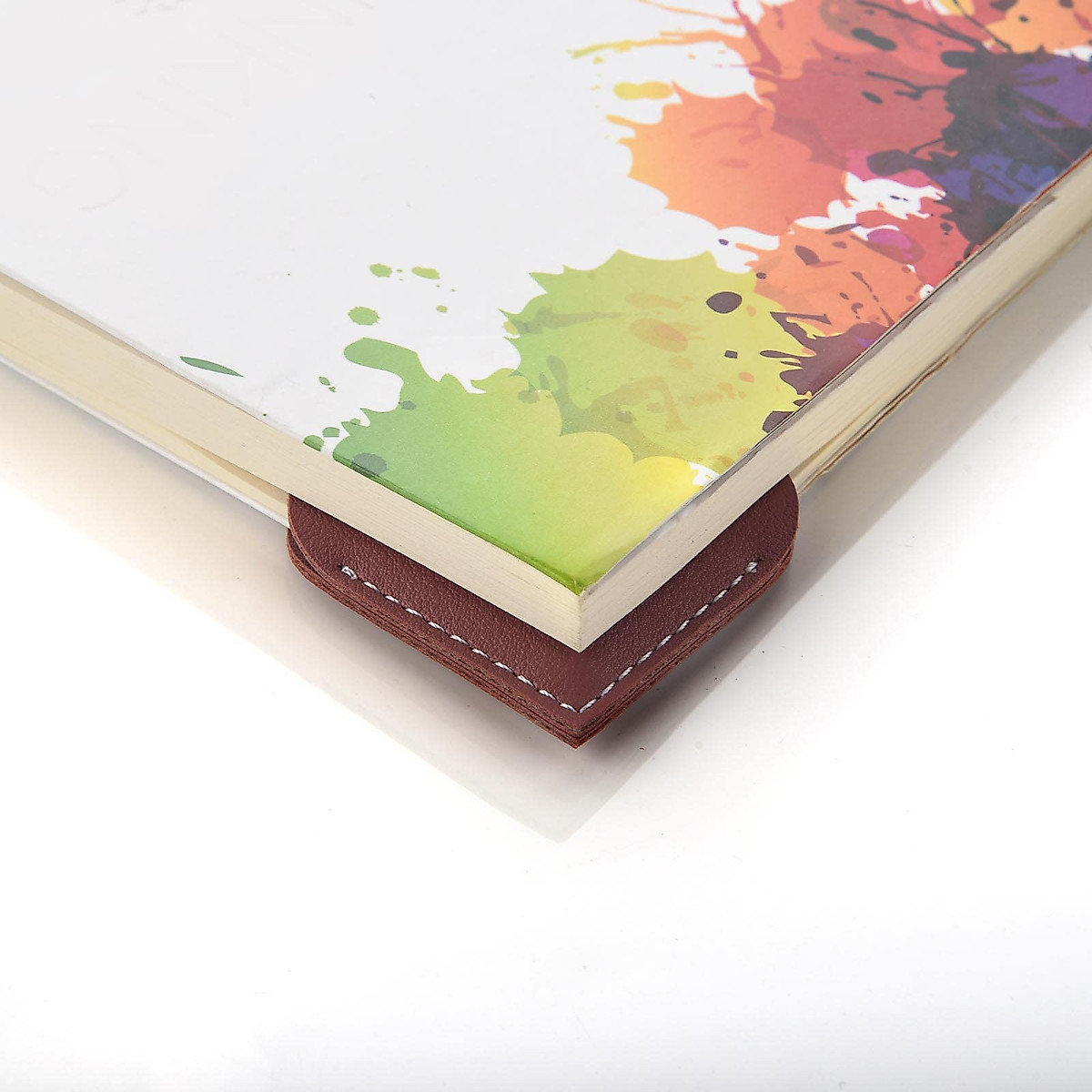 Leather Heart Bookmark, Wayzton 6 Pcs Corner Page Book Marks for Women, Kids, Book Accessories for Reading Lover, Cute Handmade Book Reading Gift for Book Lovers