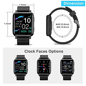 Smart Watch with Call, 2023 Smartwatch for Android Phones/iPhone (30D+ Standby,Music Storage/Player) IP67 Waterproof Fitness Tracker, AMOLED Full-Touch Screen Smartwatch with Heart Rate/Sleep Monitor