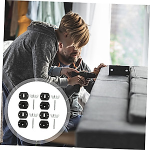 TIDTALEO 4 Sets Sofa Connector Couchs Sectional Sofa Couch Sofa Sleeper Couch Sectional Connectors Sectional Furniture Connector Buckle Sofa Replacement Parts Dedicated Pin Iron