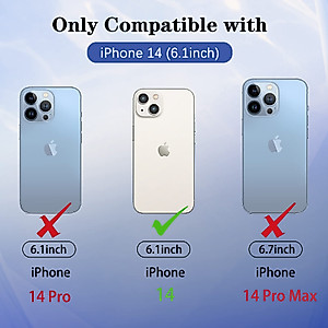 Oqplog for iPhone 14 Case 6.1" Heavy Duty Phone Case for Girls Kids Women Boys Cute Anime Cartoon Hard Triple Layers Cover Full Body Rugged Military Grade Shockproof Cases for Apple iPhone14 Maro