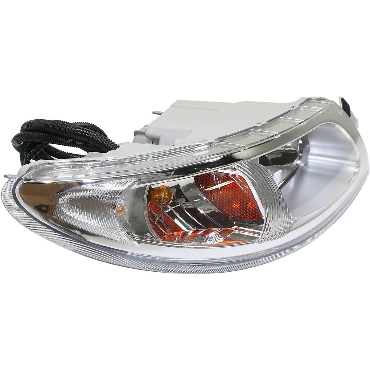 Evan Fischer Headlight Set Compatible with 2002-2016 International 4400LP 4400 Left Driver and Right Passenger Side Halogen With bulb(s)