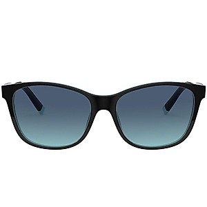 Tiffany & Co. Woman Sunglasses Black On Tiffany Blue Frame, Tiffany Blue Gradient Lenses, 56MM
