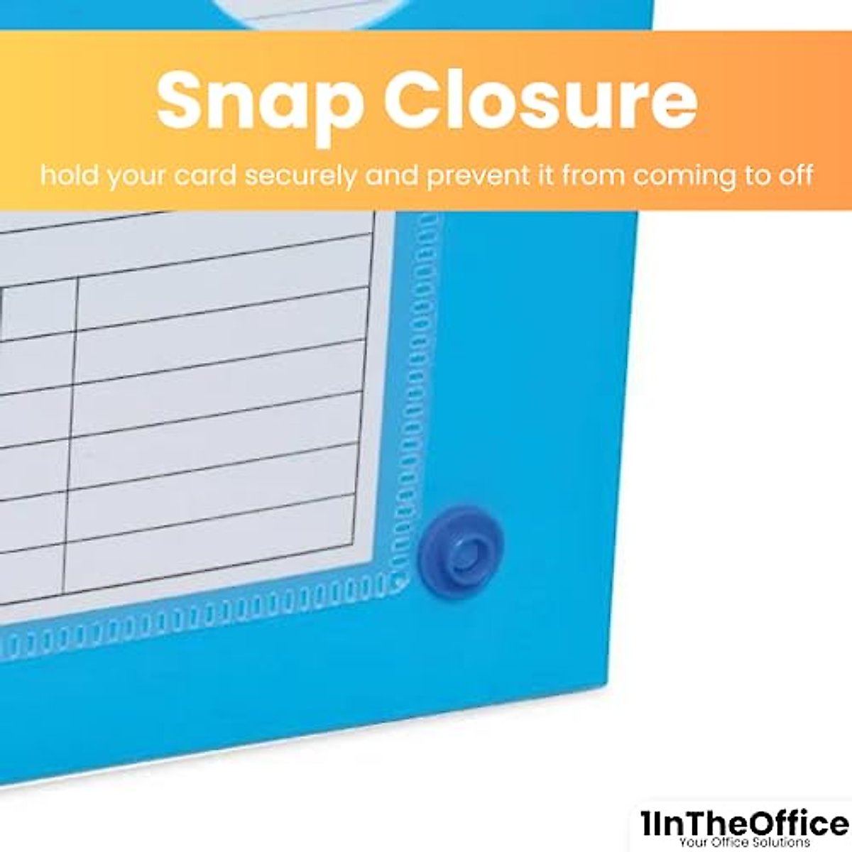 1InTheOffice Index Card Holder 4x6 , Index Card Case, Assorted Colors (4 Pack)