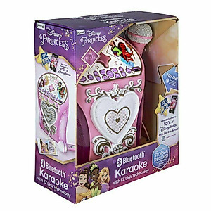 eKids Disney Princess Karaoke Machine, Easily Access Disney Playlists with New EZ Link Feature