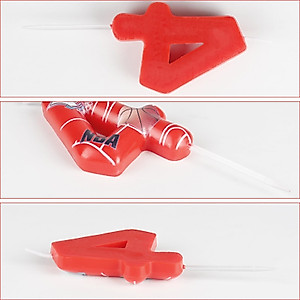 Birthday Candles Number 9 Candle, Basketball Birthday Party Decorations Boy Kids, Red Birthday Candle for Cake, Basketball Cake Topper Decorations Birthday Party Anniversary Celebration Supplies