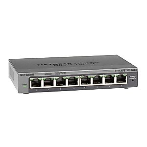 NETGEAR 8-Port Gigabit Smart Managed Plus Switch GS108E-300NAS