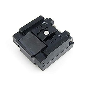 QFN28 Clamshell Programming Adapter Socket/Burning Socket/IC Test Socket QFN-28(36) B-0.5-02, 28-Pin, 0.5mm Pitch, IC Test Burn-in Socket, Applied to QFN28, MLP28, MLF28 Packages.