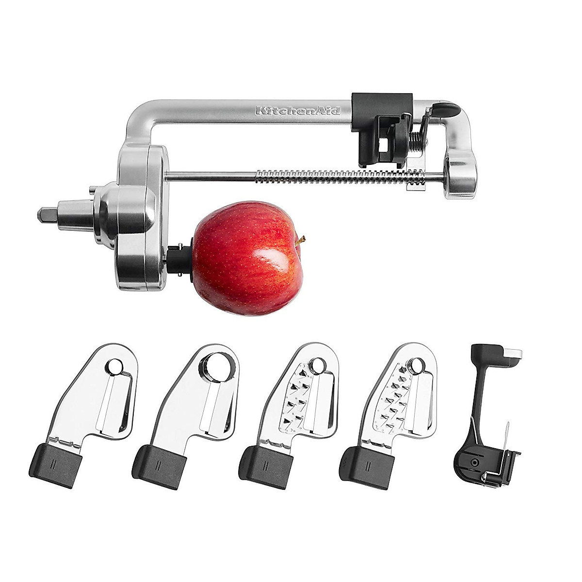 KitchenAid DRTVICE6 Combo Package Spiralizer KSM1APC Flex Edge Beater KFE5T Stand Mixer Attachment Recipe Book