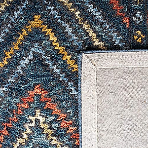 SAFAVIEH Aspen Collection 2' x 3' Rust / Green APN815P Handmade Boho Wool Accent Rug