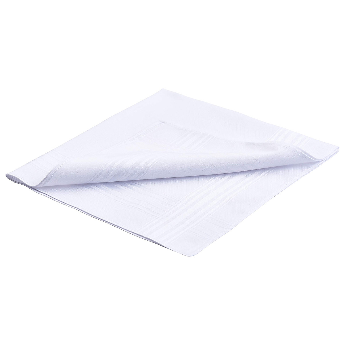 Van Heusen 6 Pack Cotton Handkerchiefs Solid White