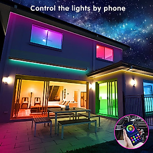 Tenmiro Led Strip Lights 100ft (2 Rolls of 50ft) Smart Light Strips with App Control RGB Led Lights for Bedroom，Music Sync Color Changing Lights for Room Party