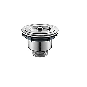 Servicrt Stainless Steel Kitchen/Bar Sink Strainer with Filter Basket Drain Head Stopper Bathtub Stopper Sink Stopper Tub Stopper Drain Stopper Under Sink Organizer Drain Cover Shower Drain Cover
