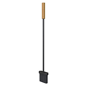 TheRackCo. - Fireplace Tools Set with Metal Base and Wood Handle, Broom, Shovel and Poker