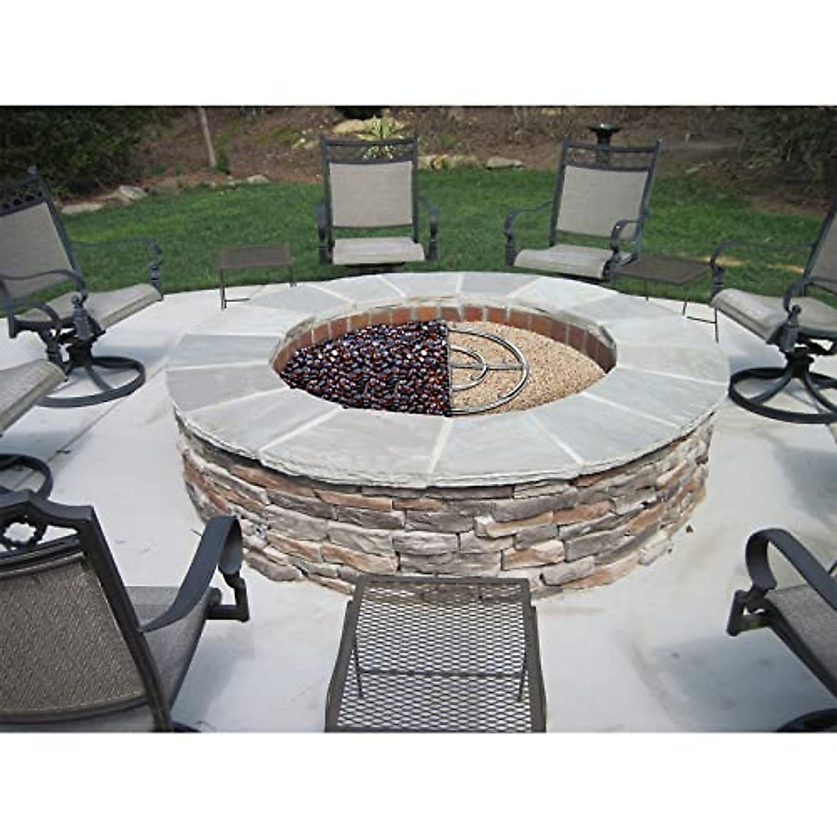 Stanbroil Silica Sand for Fire Pit Fireplace and Base Layer Decoration - 10-Pound Heatproof and Fire Proof Fire Sand for Use Under Gas Logs, Lava Rock or Fire Glass