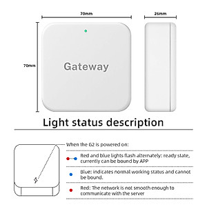 G2 Gateway, Wi-Fi Gateway for Keyless Entry Door Lock, Remote Control Smart Door Lock, G2 WiFi Bridge, TT Lock Gateway, Smart Home Hub Compatible with Alexa by Tiffane…