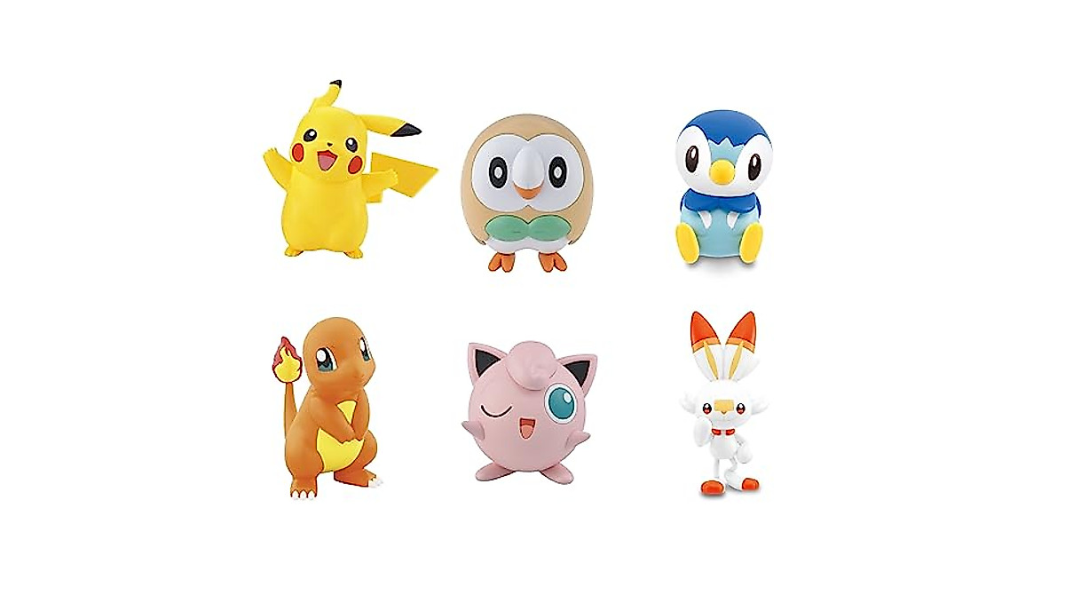Bandai Hobby Pokemon Model Kit Set of 6