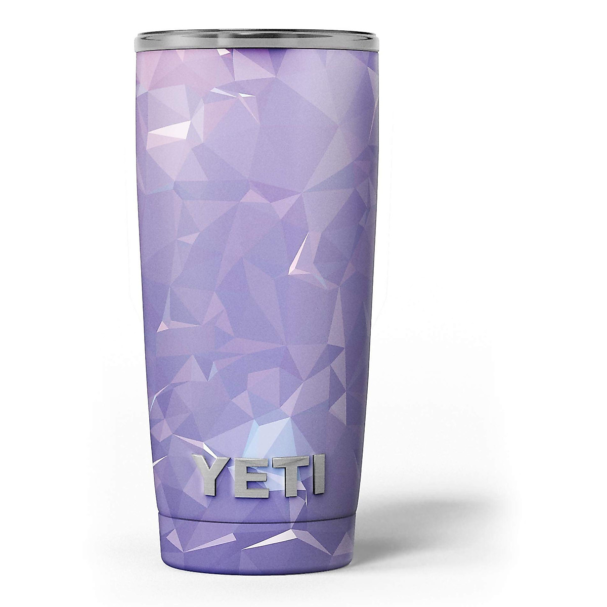 Design Skinz Light Purple Geometric V13 - Skin Decal Vinyl Wrap Kit Compatible with The Yeti Rambler Cooler Tumbler Cups