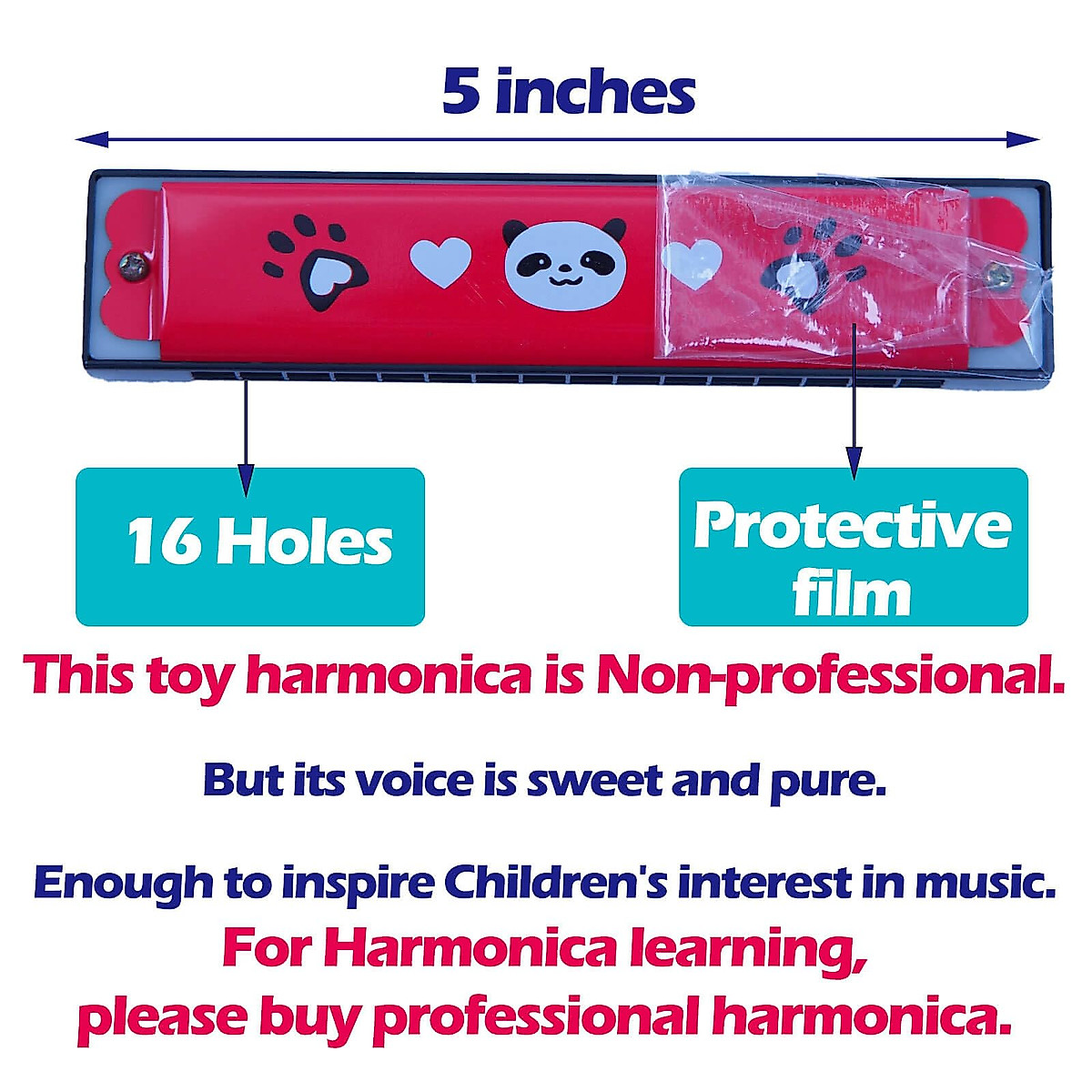 Harmonica for Kids Birthday Party Favor, 24Pcs Kids Harmonica Toy Gift, 16 Holes Toddler Harmonicas, Party Favors for Kids Goodie Bags