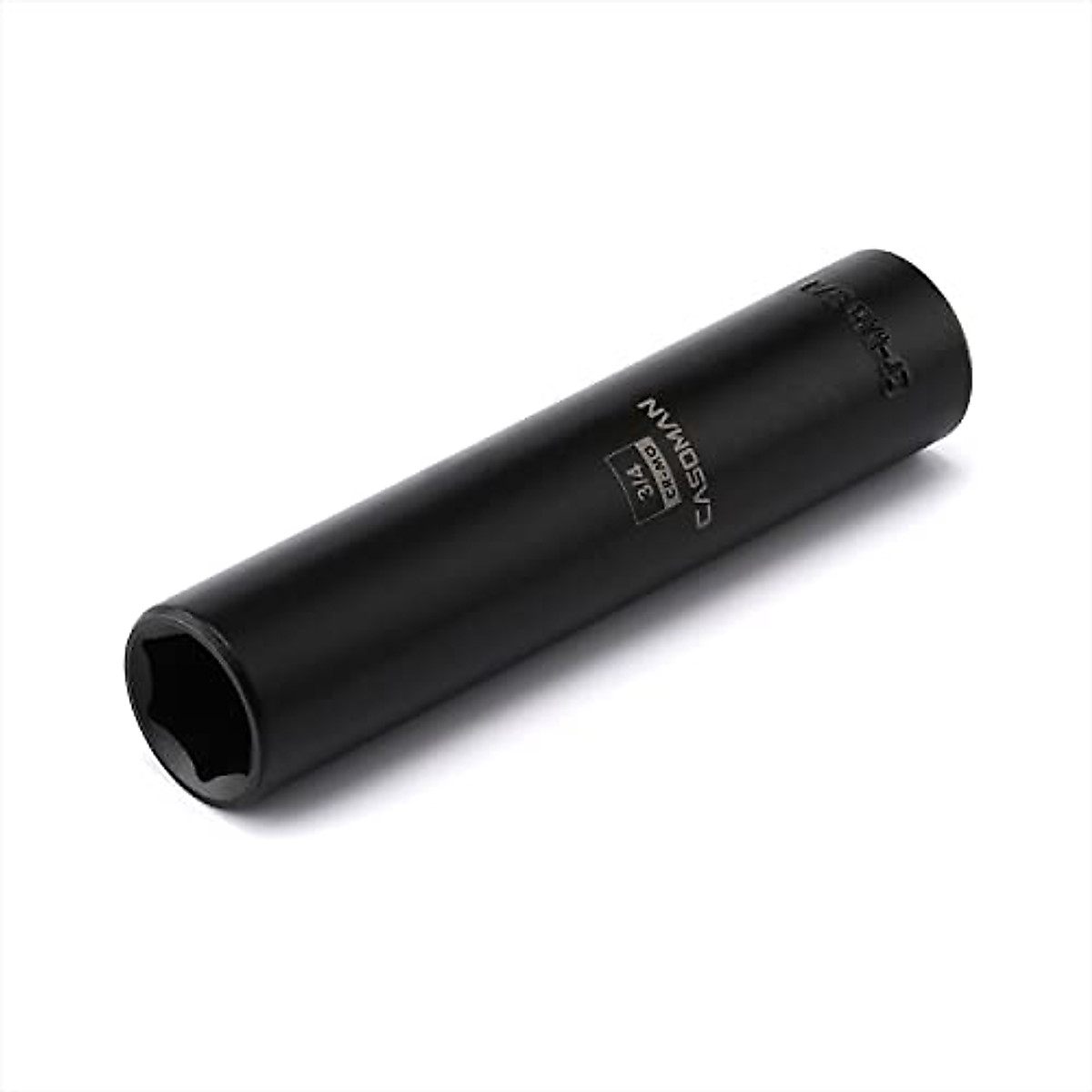 CASOMAN 1/2-Inch Drive Extra Deep Socket (3/4"), CR-MO, SAE, 6-Point, Extra Long