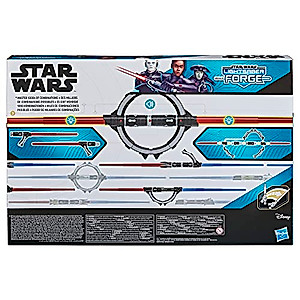 STAR WARS Lightsaber Forge Inquisitor Masterworks Set Double-Bladed Electronic Lightsaber, Customizable Roleplay Toy for Kids Ages 4 and Up