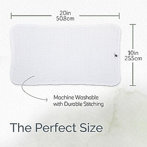 KiddyCare Muslin Burp Cloths - Burp Clothes for Baby Girl/boy, Organic Baby Clothes Burping Cloths for Babies - 6 Layers absorbance, Baby Burp Cloth (4 Pack (10x20 inches))