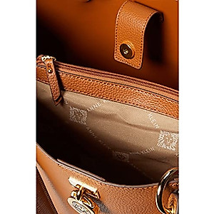 Anne Klein Lock Tote, Saddle/Saddle