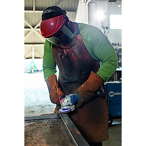 Bosch GWX10-45PE 4-1/2 In. X-LOCK Ergonomic Angle Grinder with Paddle Switch with Bosch FDX2745080 4-1/2 In. X-LOCK Arbor Type 27 80 Grit Flap Disc