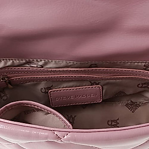 Steve Madden womens Terra-p Steve Madden TERRA P Quilted Crossbody, Light Pink, One Size US