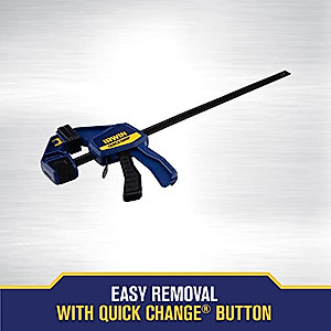 IRWIN QUICK-GRIP Bar Clamp, One-Handed, Medium-Duty, 18-Inch (1964719)