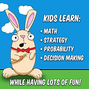 Three Archers Games One Two Many Rabbits Card & Dice Game | Fun Family Game | Entertaining and Educational | 10-20 Minutes, 1-4 Players, Ages 7 and up