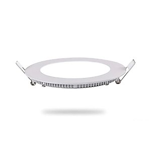 AIKUZ Ultra-Slim Round LED Ceiling Spotlight 3W/6W/9W/15W 3 4 6-inch Flat Panel Light Embedded Integrated LED Panel Light Panel Light for Kitchen Staircase Etc Indoor Lighting Ultra Slim (Color : Col