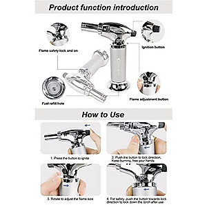 Cocktail Smoker Kit with Torch | Good for Whiskey and Bourbon Flavoring | 4 Flavor Wood Chips (Cherry, Apple, Hickory and Peach) A True Gift Set | for Men, Dads & Husband | (Butane not Included)