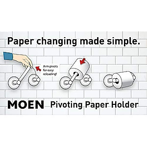 Moen YB0486CH Align 9-Inch Modern Hand -Towel Bar, Chrome