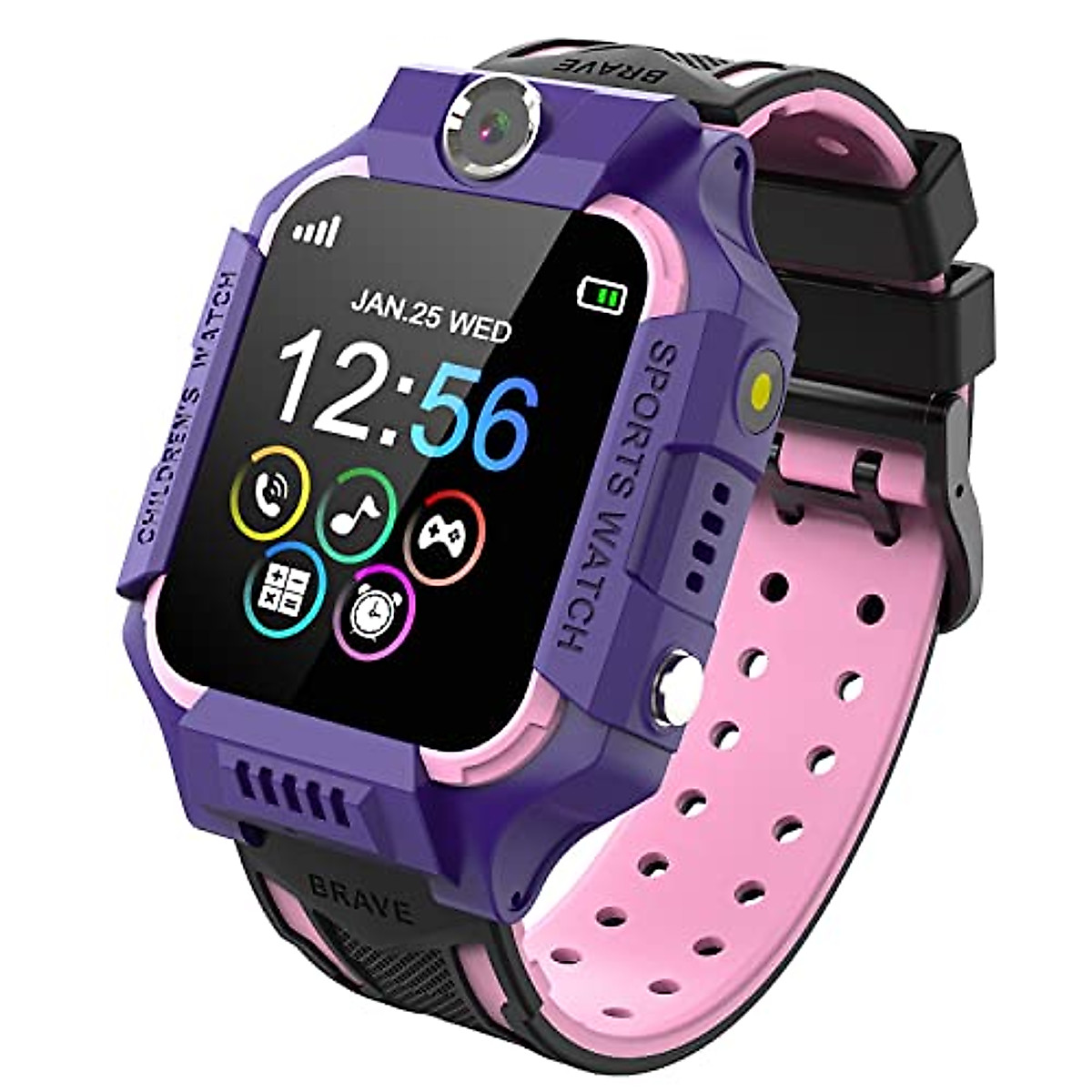 Smart Watch Phone Gift for Kids - Children Smartwatch Boys Girls with SOS Help Need 2G SIM to Call 14 Puzzle Games Music MP3 MP4 Player HD Selfie Camera Calculator Alarms Timer 12/24 H for 4-12