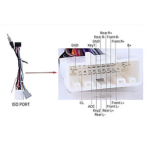 16 Pin Car Radio Stereo Power Harness Loom Wire for Nissan Altima Juke Teana Sunny Subaru Forester Adapter w/Radio Antenna Adapter for Aftermarket Android Radio GPS NAVI