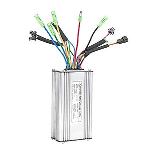 Vikye EBike Conversion Controller, 22A 9Tube 36/48V KT22A All Normal Heads Rectangular Controller Electric Bicycle Controller, EBike Controller