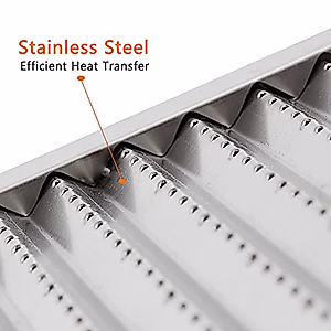 BQMAX 18 7/16" Grill Parts for Charbroil Tru-Infrared 466242014 463273614 463241014 463246909 463241013 463243911 Stamped Stainless Steel Emitter and Cooking Grid