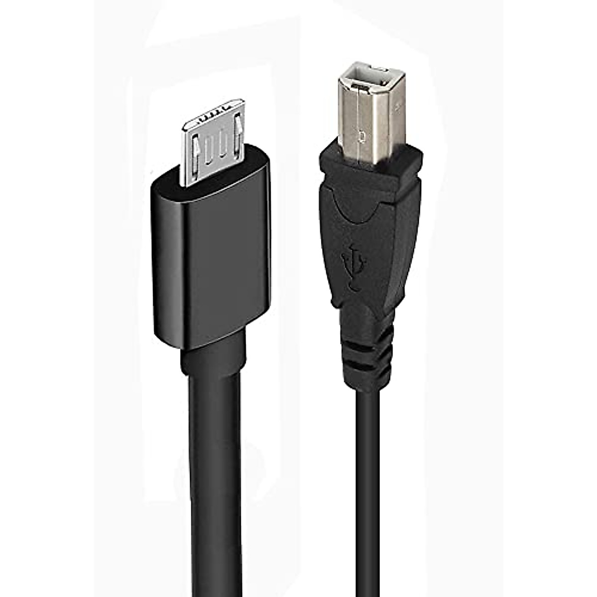 Traovien Micro USB to Printer Cable, 2PCS Micro USB 5pin Male to USB Type B Data and Charge Cable,Android Phone pc to Printer Cable Printer,Scanner,Electronic midi Piano,Etc.(1M/3.3Feet)