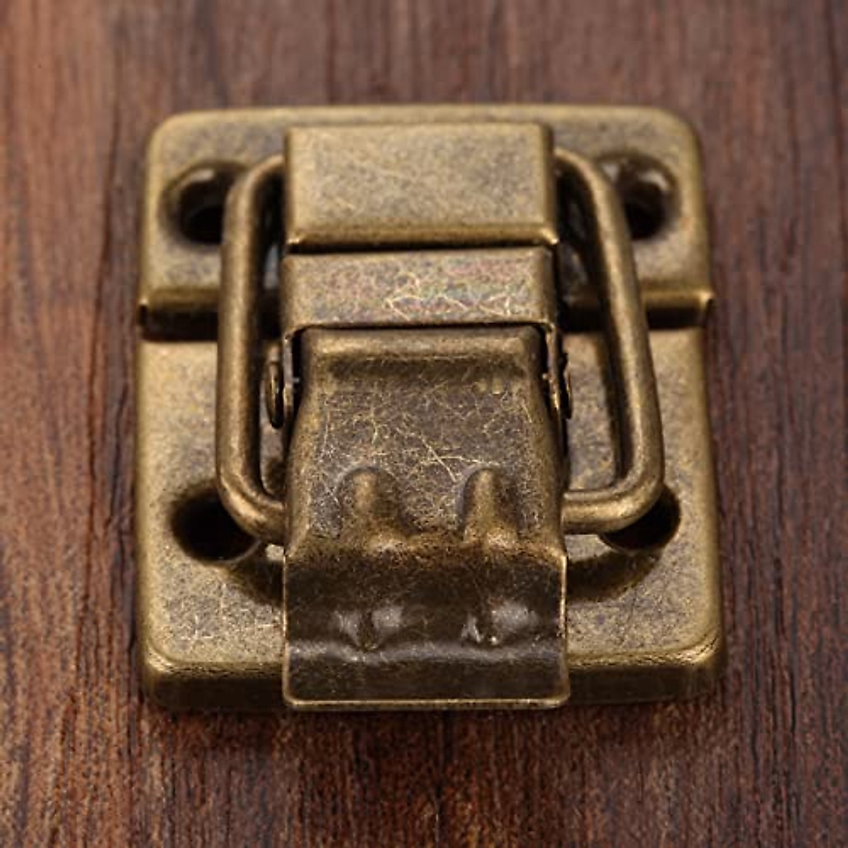 GAFENO Latch Lock Metal Lock Hasp Antique Bronze Latch Clasp Toggle BuckleJewelry Box Case Furniture Hardware Suitcase w/Screws
