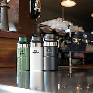 STANLEY Trigger Action Travel Mug 0.35L - Keeps Hot For 5 Hours - BPA-Free - Thermal Mug For Hot Drinks - Leakproof Reusable Coffee Cup - Dishwasher Safe - Polar